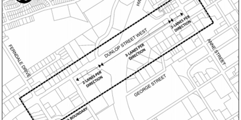 Barrie's Dunlop Street West, at Highway 400, pegged for two to three years of reconstruction work