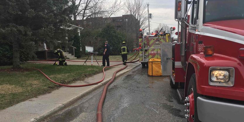 Smiths Falls Fire Fighters On Scene Of Structure Fire In Town